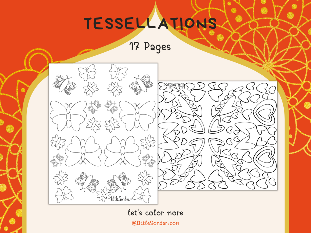 Discover Unique and Intricate Tessellation Patterns to Color - littleSonder